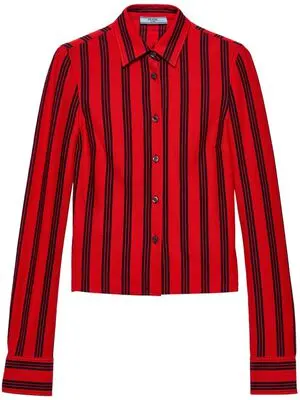 Prada Striped Piqué Shirt