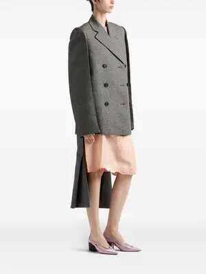 Prada Prince Of Wales Midi Skirt
