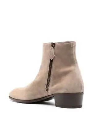 LARDINI 45mm Suede Ankle Boots