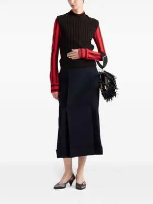 Prada Deconstructed Midi Skirt