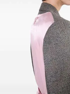 Prada Prince Of Wales Checked Double-breasted Blazer