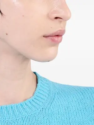 Prada Short-sleeve Cashmere Sweater - Blue