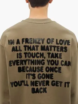 MSGM Logo-print Cotton Sweatshirt