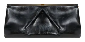 Dries Van Noten Large Leather Clutch - Black