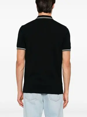 Fred Perry Logo-embroidered Polo Shirt - Black