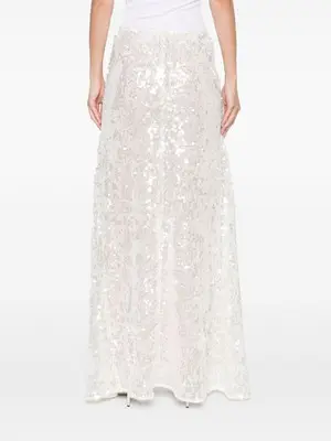 Patrizia Pepe Sequined Tulle Midi Skirt