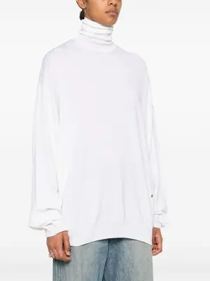 Moschino Golden M Sweater - White