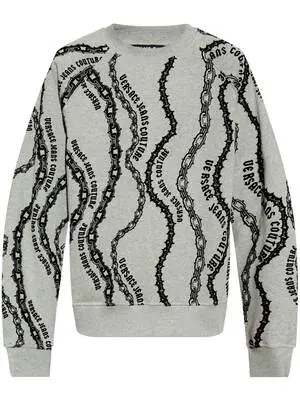 Versace Chain Link-print Sweatshirt