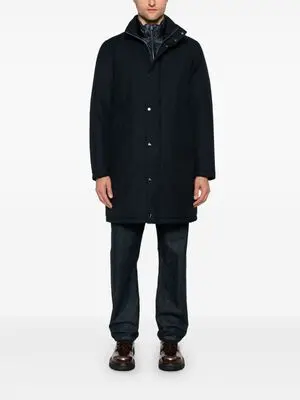 Herno Layered Coat - Blue