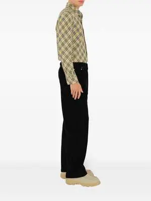 Burberry Checked Cotton Shirt - Neutrals