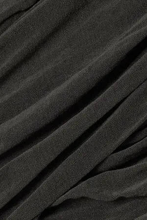 CORTANA Zaida Cropped Ruched Silkblend Tulle Top
