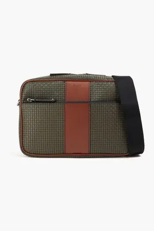 SERAPIAN East West Embossed Messenger Bag