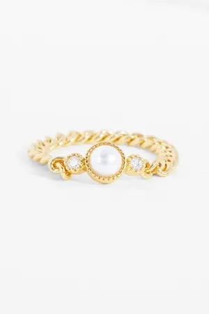 Zimmermann Tone Faux Pearl Ring