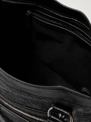 Balenciaga Le City Medium Arena Textured-leather Tote - Black