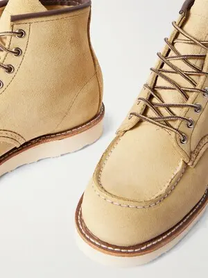 Red Wing 8833 Classic Moc Brushed-leather Boots - Neutrals