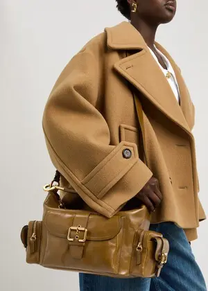 Chloé Large Glossed Leather Camera Bag