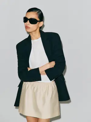 REFORMATION James Relaxed Blazer - Black