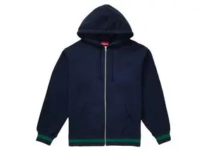 Supreme Old English Stripe Zip Up Sweatshirt