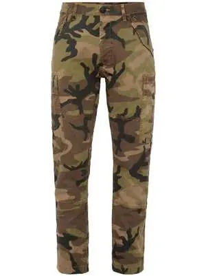 Philipp Plein Camouflage Cargo Trousers