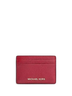 Michael Kors Logo-lettering Card Holder - Red