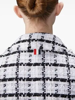 Thom Browne Checked Tweed Coat