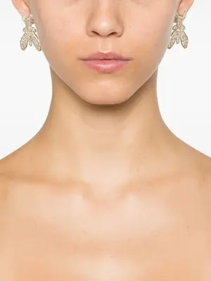 Patrizia Pepe Rhinestone-embellished Fly Earrings