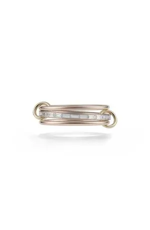 SPINELLI KILCOLLIN Rhea Diamond Linked Ring - Rose Gold/ Pave
