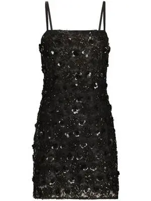 Sequined Tulle Mini Dresses