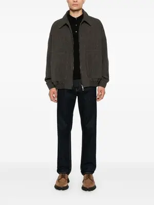 Aspesi Wool Polo Shirt - Black