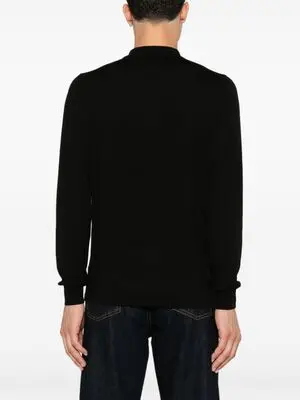 Aspesi Wool Polo Shirt - Black