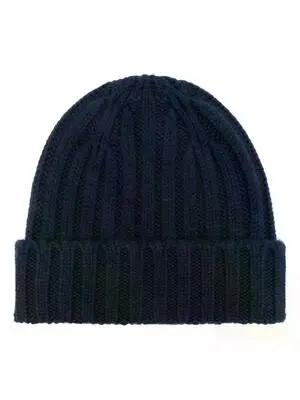 Aspesi Virgin Wool Beanie - Blue