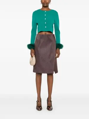 Philosophy Di Lorenzo Serafini Wrap Midi Skirt - Brown