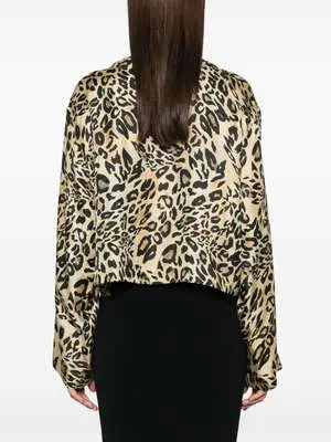 Nanushka Cropped Long-sleeve Shirt