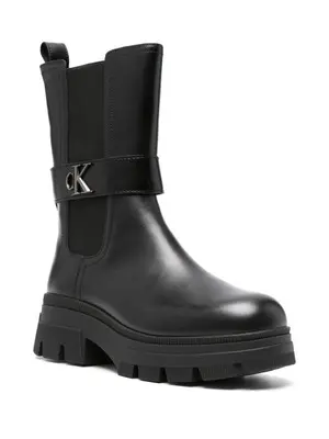 Calvin Klein Leather Chelsea Boots
