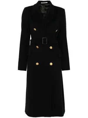 Tagliatore Felted Finish Double-breasted Coat - Black
