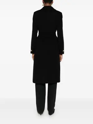 Tagliatore Felted Finish Double-breasted Coat - Black
