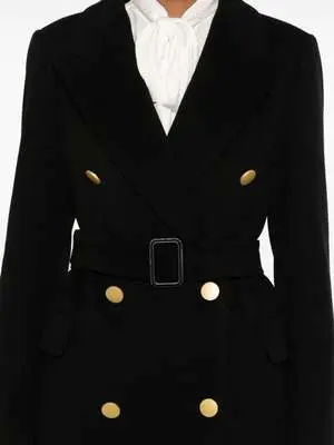 Tagliatore Felted Finish Double-breasted Coat - Black