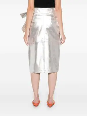 Ba&sh Jupe Faye Metallic Skirt