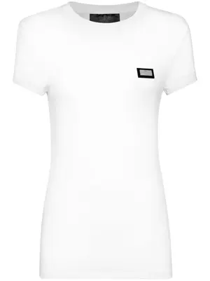 Philipp Plein Logo-plaque T-shirt - White