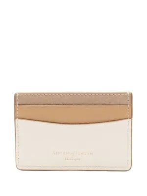 ASPINAL OF LONDON Leather Card Holder - Neutrals