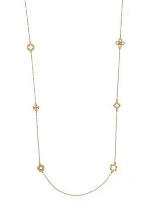 Tory Burch Forget Me Not Long Necklace - Gold