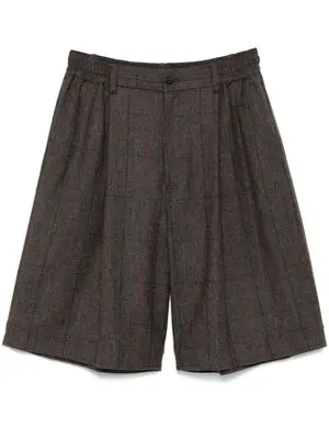 STEIN Check-pattern Shorts