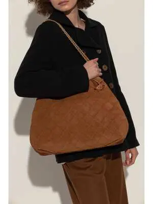 Tory Burch Fleming Tote Bag - Brown