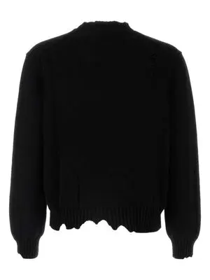 Alexander McQueen Distressed Skull Sweater - Black