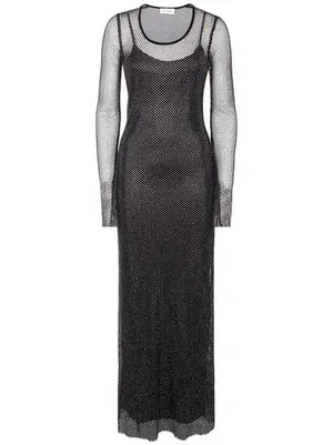 Sportmax Crystal Embellished Maxi Dress