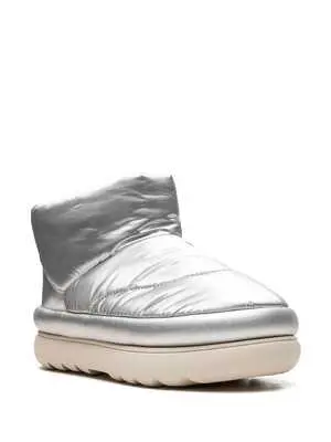 UGG Classic Maxi Mini Metallic Boots - Silver