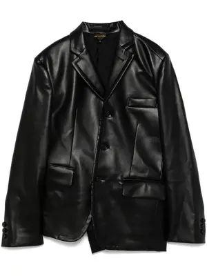 Comme Des Garçons Asymmetric Faux Leather Jacket