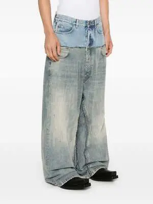 Balenciaga Cut-Up Jeans - Blue | Editorialist