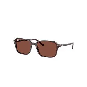 Ray-ban Ray-Ban Tortoiseshell Square Frame Sunglasses Transparent Fantasy Violet/red