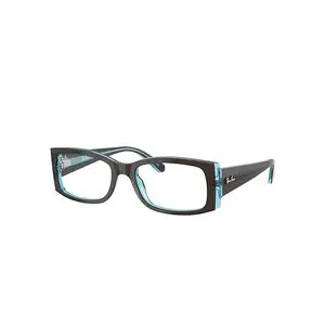 Ray-ban Miriam Optics Eyeglasses - Brown On Transparent Blue